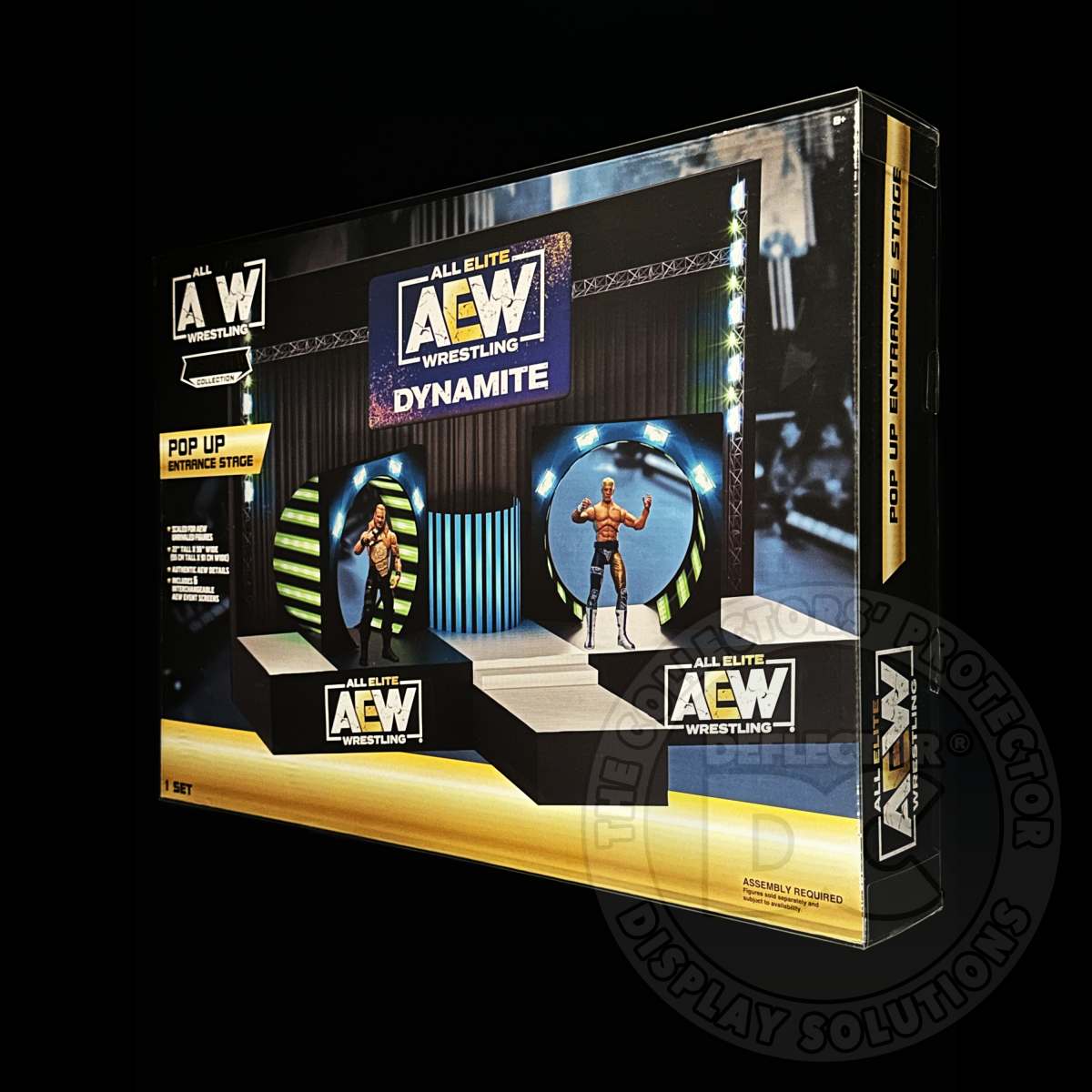 AEW Unrivaled Collection Pop-Up Entrance Stage Playset Display Case ...