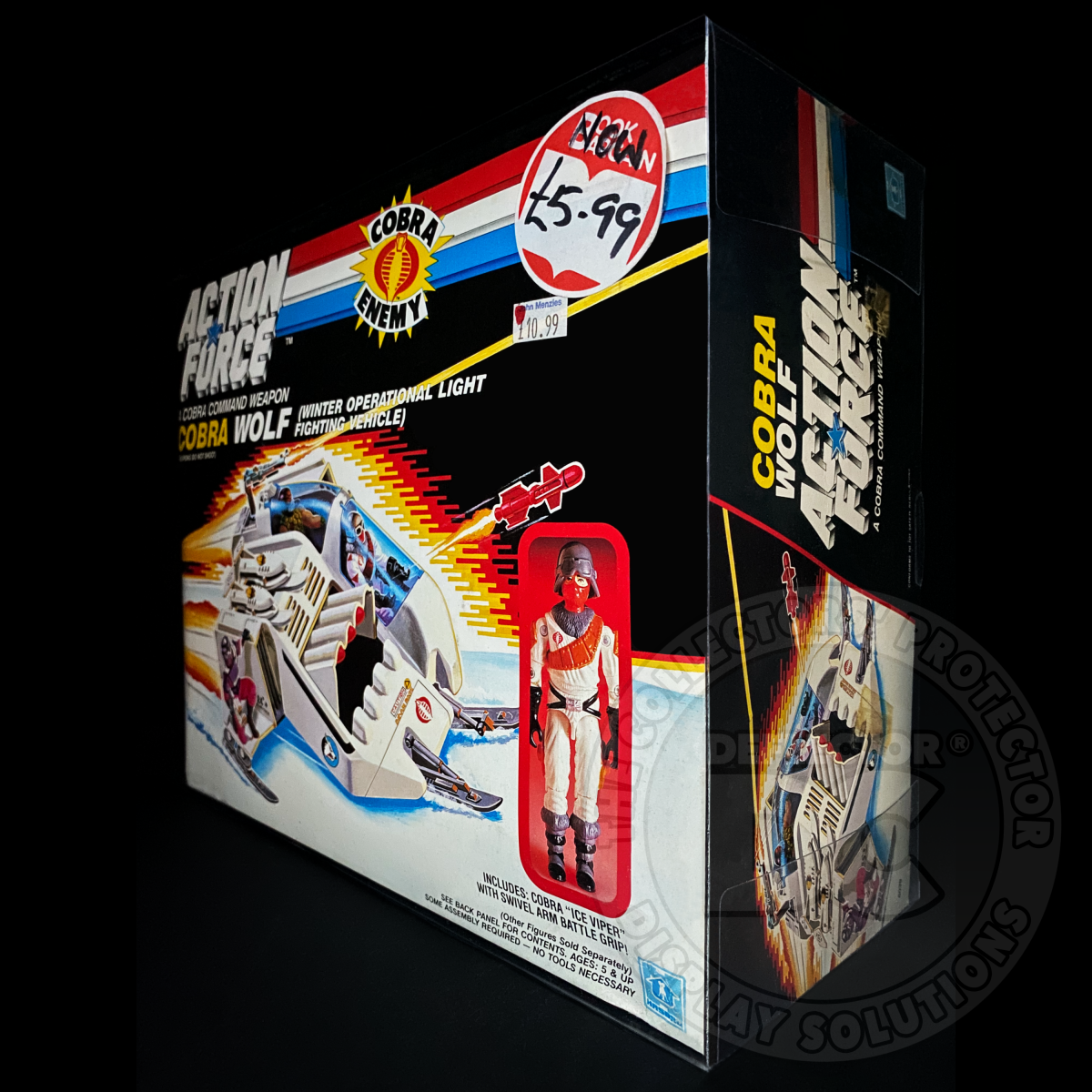 G.I. Joe Action Force Cobra Wolf Vehicle Display Case – Deflector DC