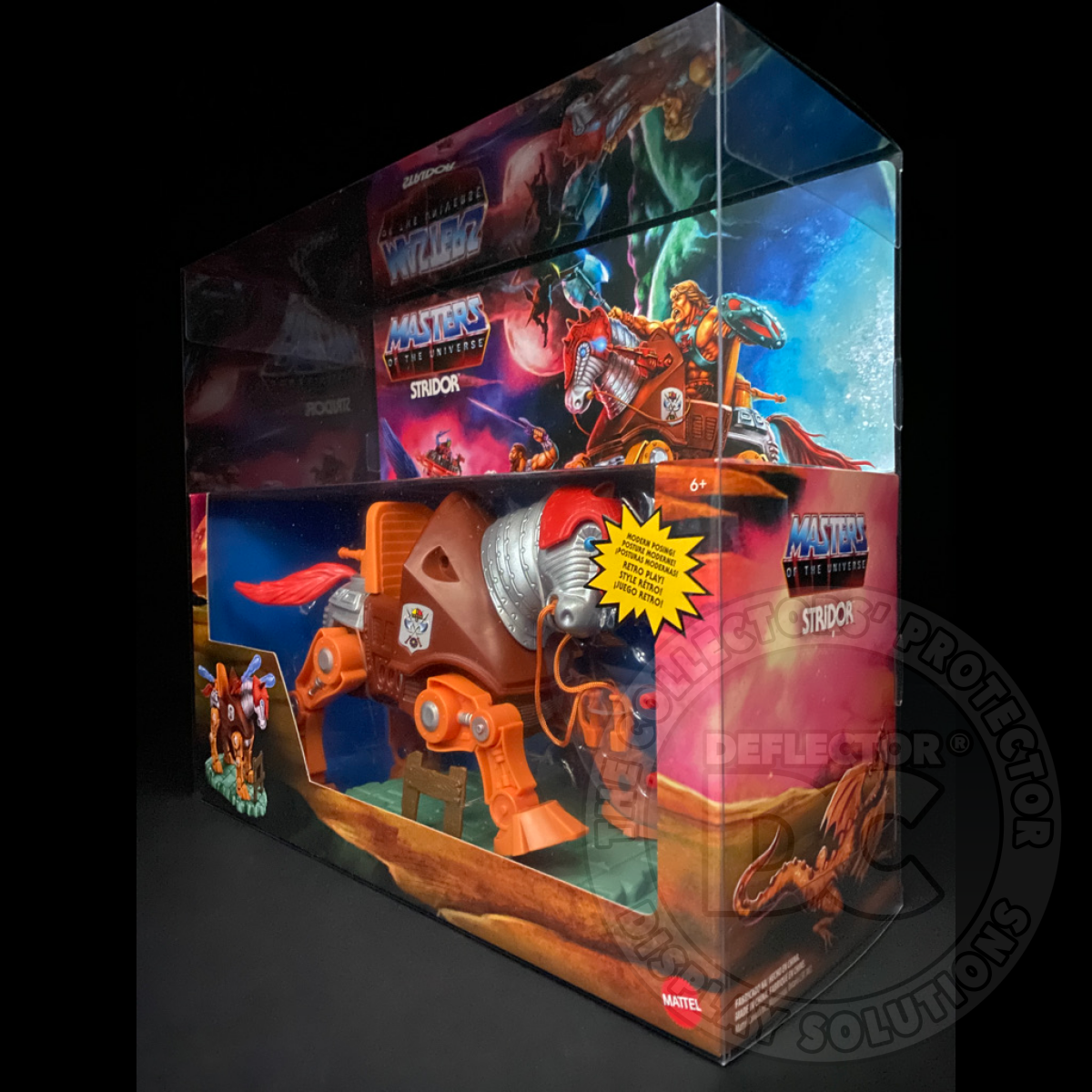 Masters Of The Universe Origins Stridor Figure Display Case – Deflector DC