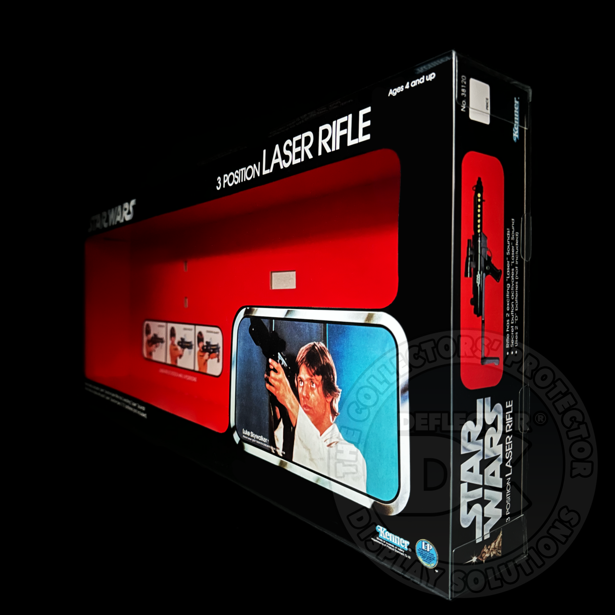 Star Wars 3 Position Laser Rifle (Kenner) Display Case – Deflector DC