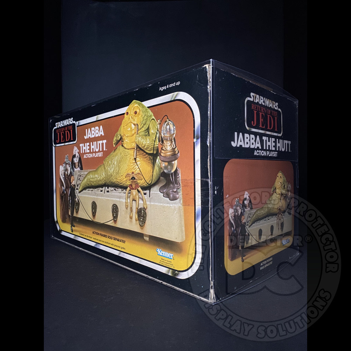 Star Wars Jabba The Hutt Action (Kenner/Palitoy) Playset Display Case ...