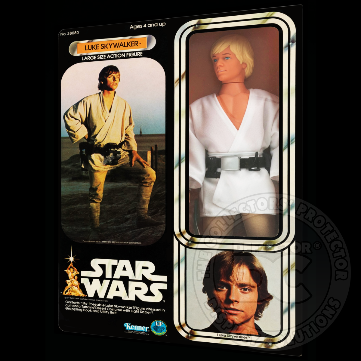 Star Wars Luke Skywalker 12 Inch Large Size Action Figure Display Case ...