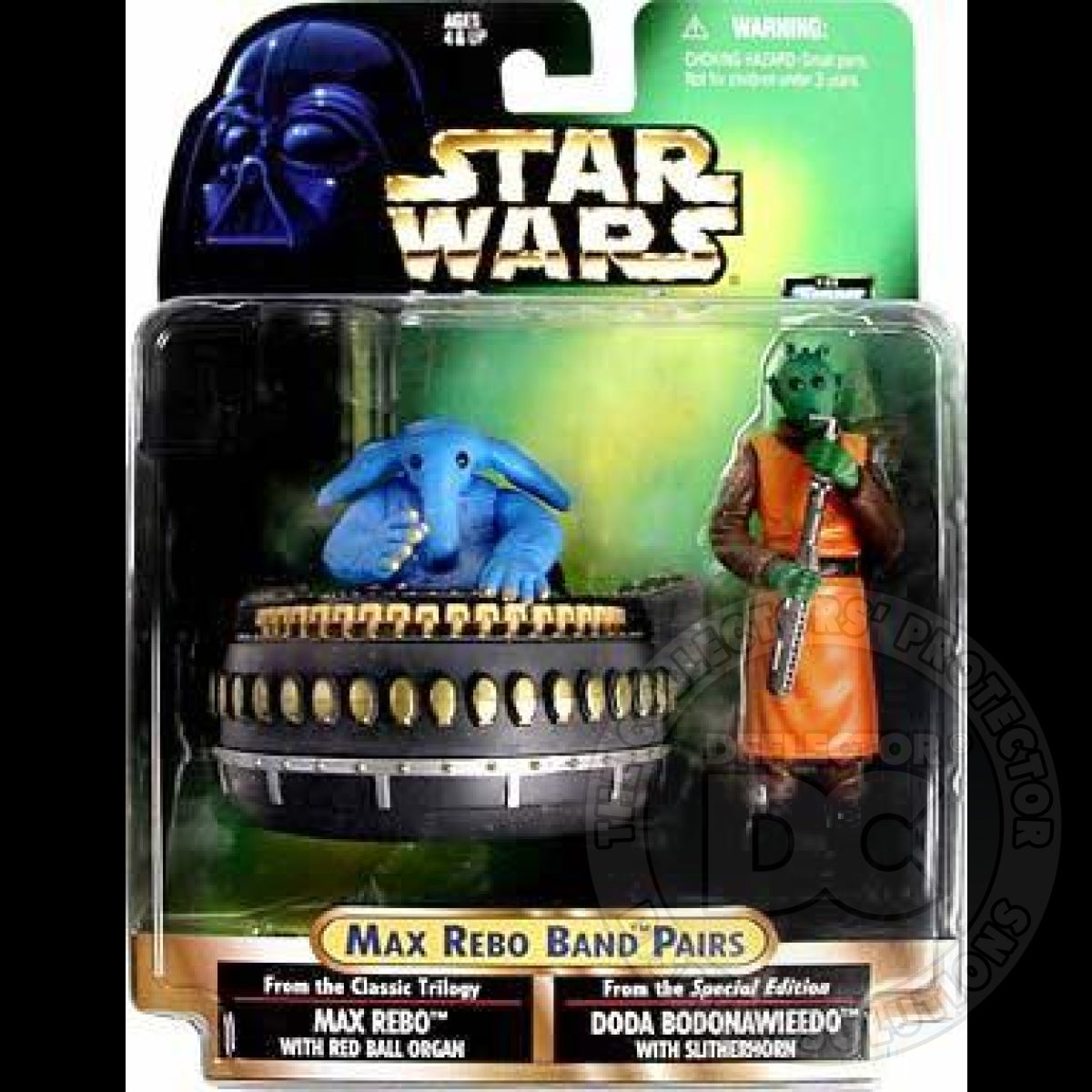 Star Wars The Power Of The Force Max Rebo Band Pairs Figure Display Ca ...