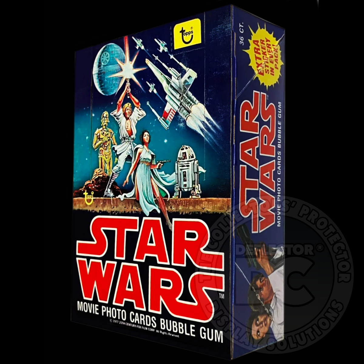 Star Wars Topps Movie Photo Cards Bubble Gum Box Display Case ...