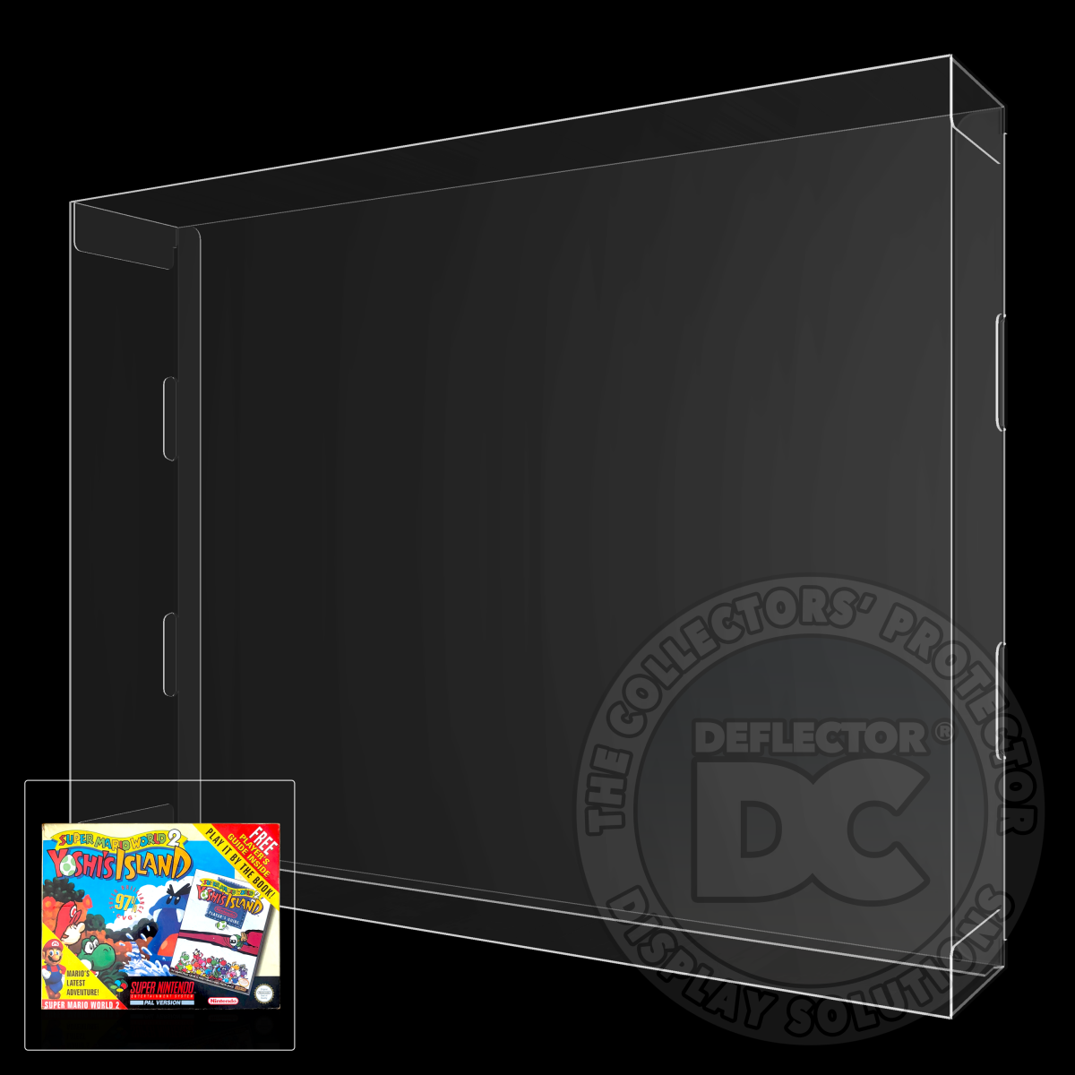 Super Nintendo (SNES) Super Mario World 2 Yoshi's Island Display Case ...