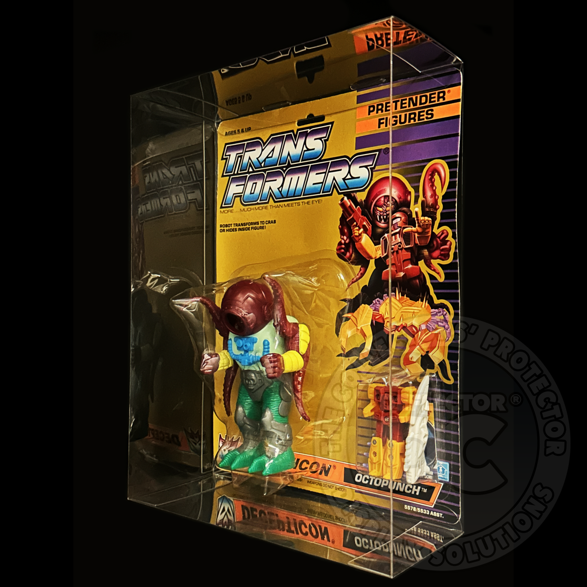 Transformers G1 Pretender Decepticon Octopunch Figure Display Case ...