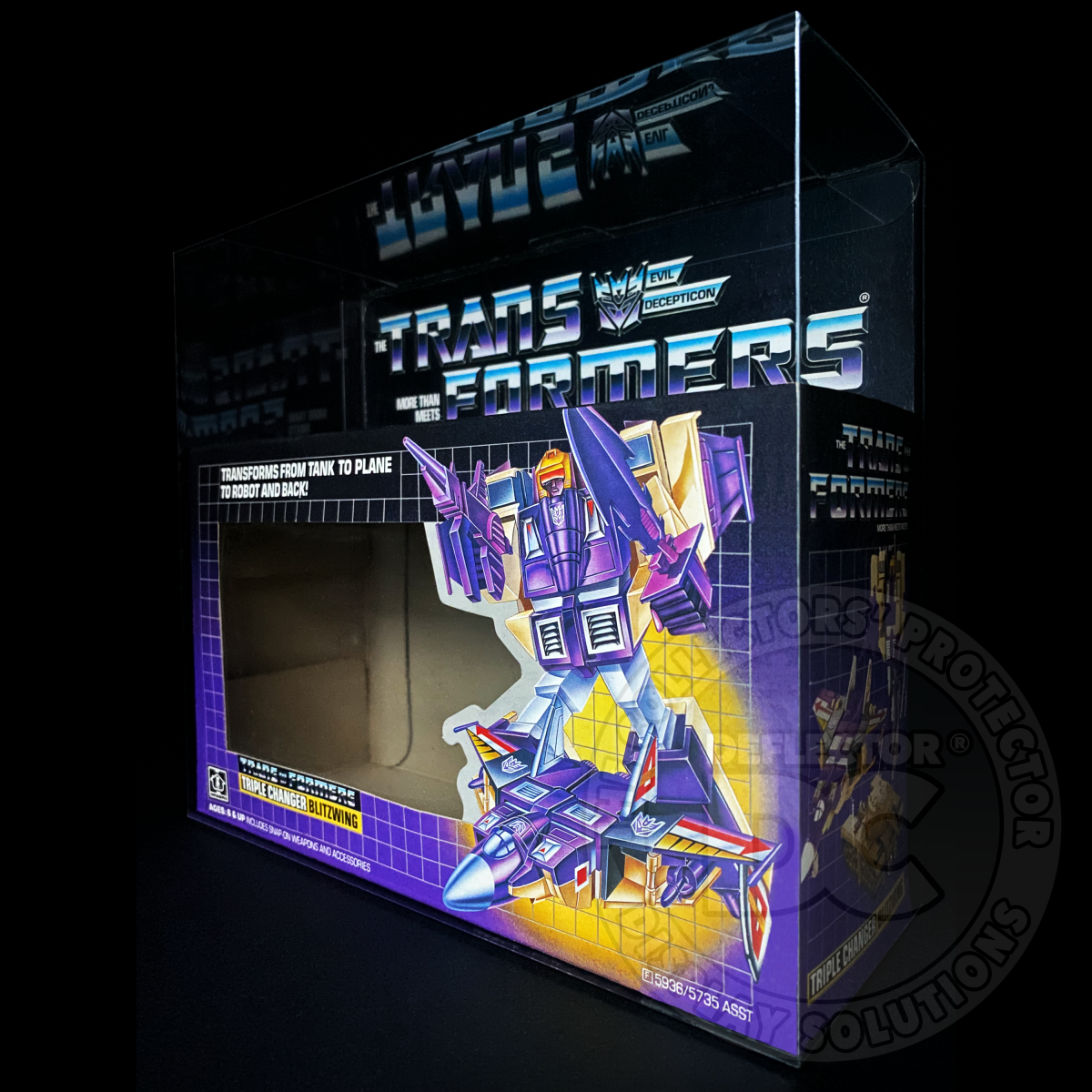 Transformers G1 Triple Changer Figure Display Case – Deflector DC