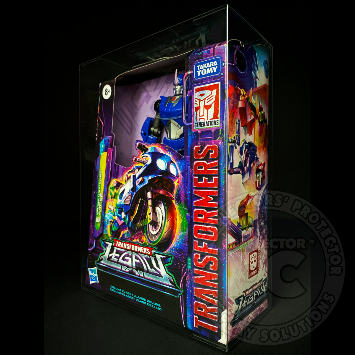 Transformers Legacy Deluxe Class Figure Display Case – Deflector DC